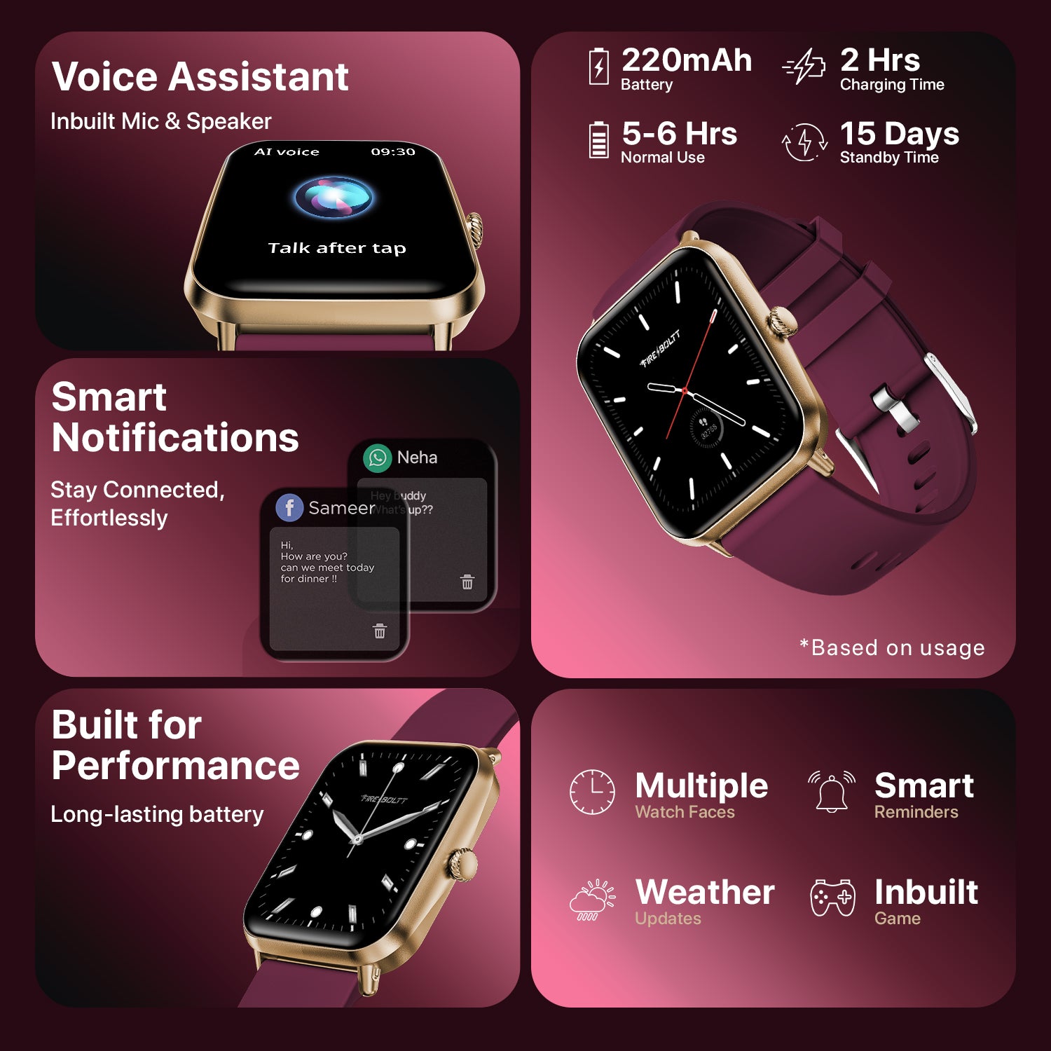Ninja Call Pro Plus BT Calling Smartwatch | 46.48mm (1.83 inch) Display ...