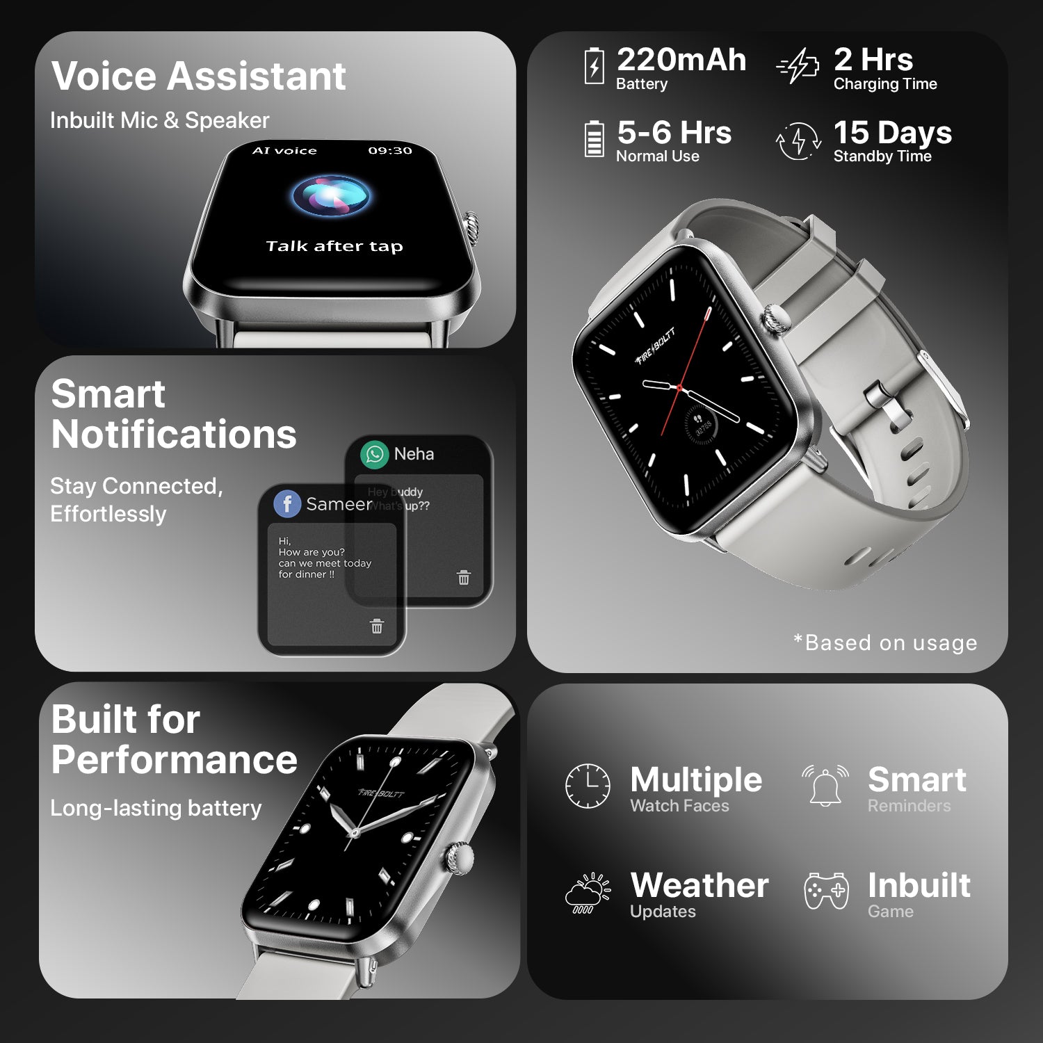 Ninja Call Pro Plus BT Calling Smartwatch | 46.48mm (1.83 inch) Display ...