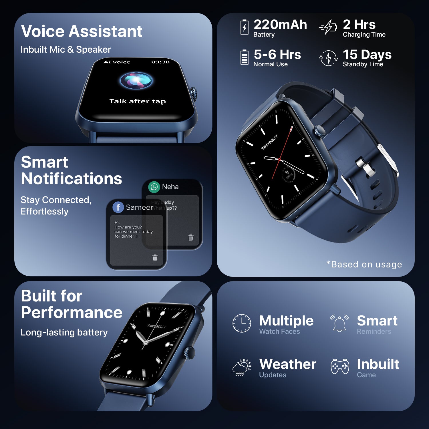Ninja Call Pro Plus BT Calling Smartwatch | 46.48mm (1.83 inch) Display ...