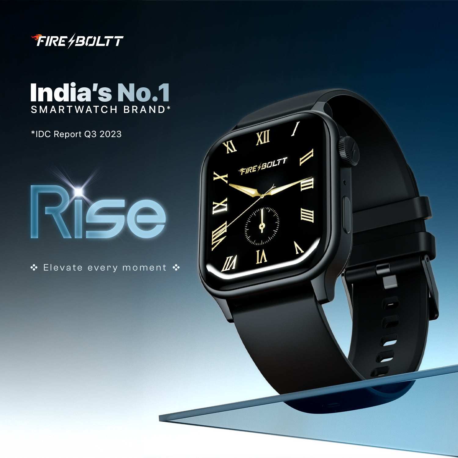 Rise Smartwatch With BT Calling | 44.5mm (1.75 inch) Display – Fire-Boltt