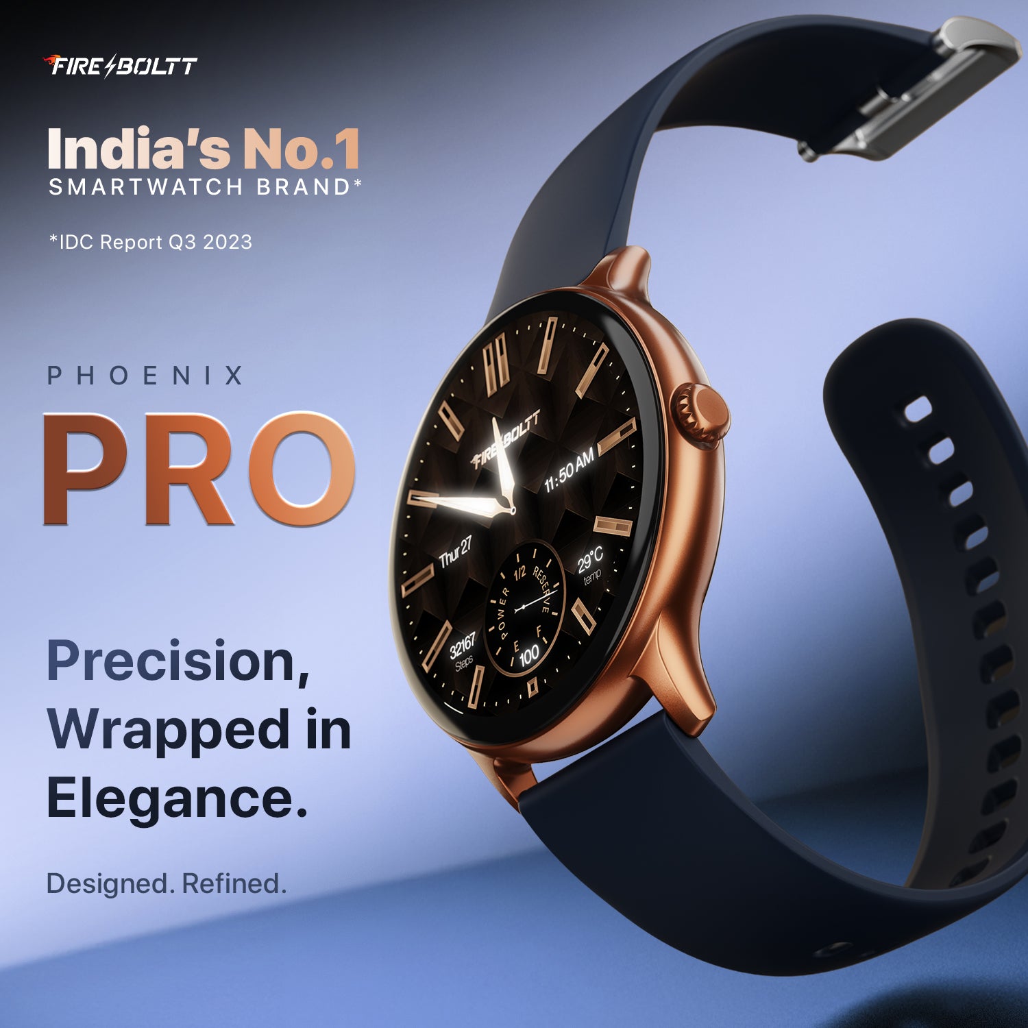 Fire-Boltt Phoenix Pro a 35mm (1.39 inch) Display & BT Calling Smartwatch