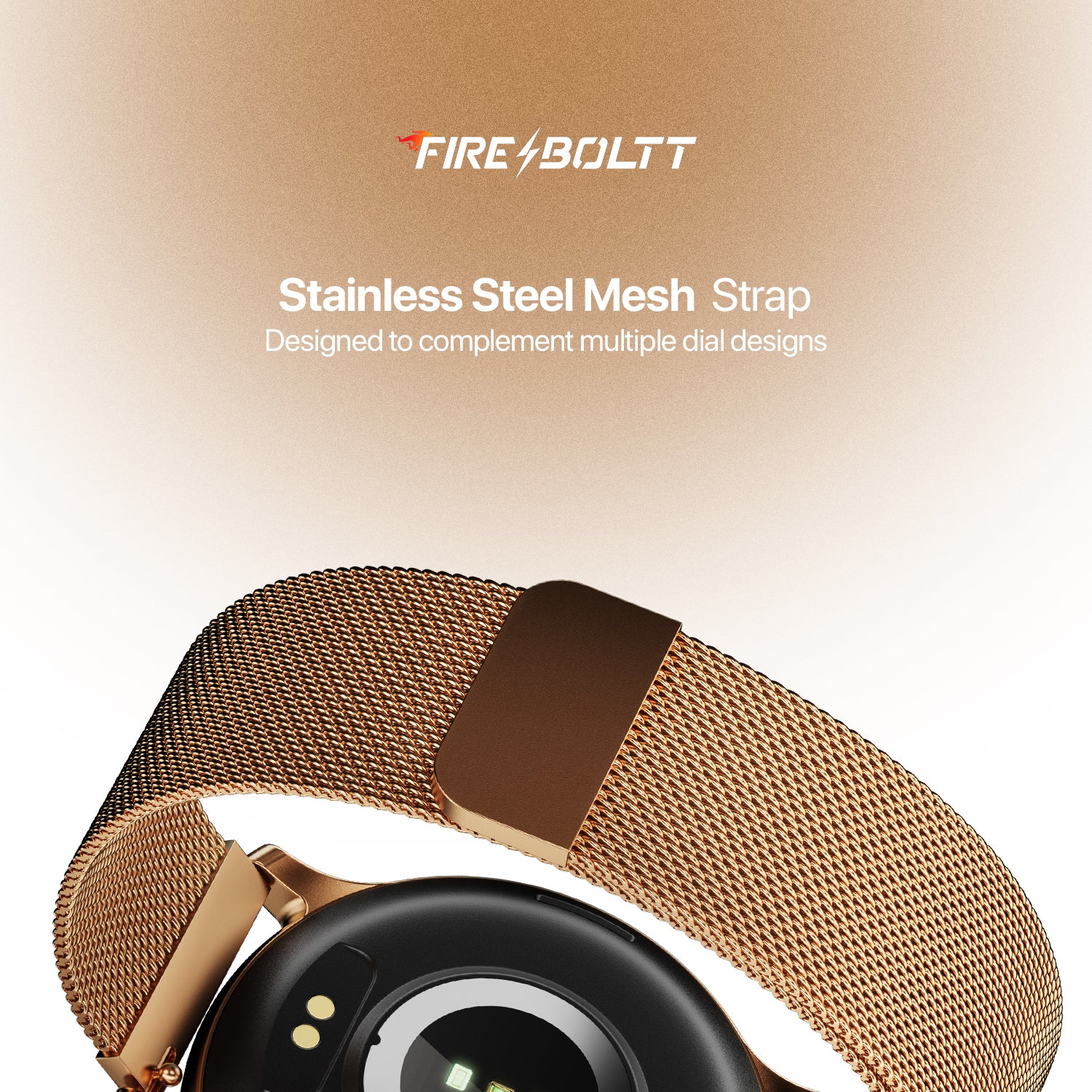 SteelWeave Stainless Steel Link Straps 22mm – Fire-Boltt
