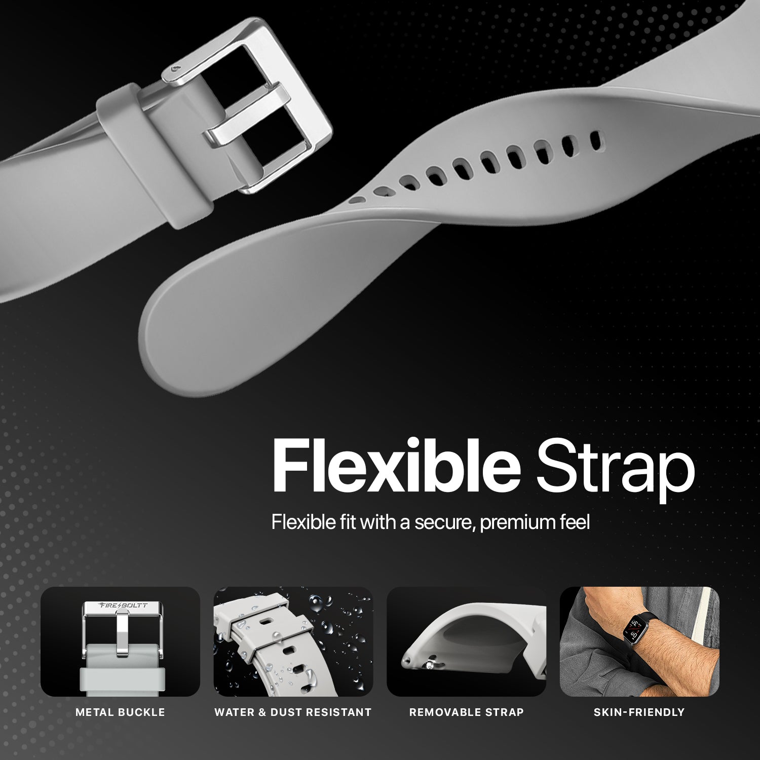 ActiveFlex Silicone Straps 22m – Fire-Boltt