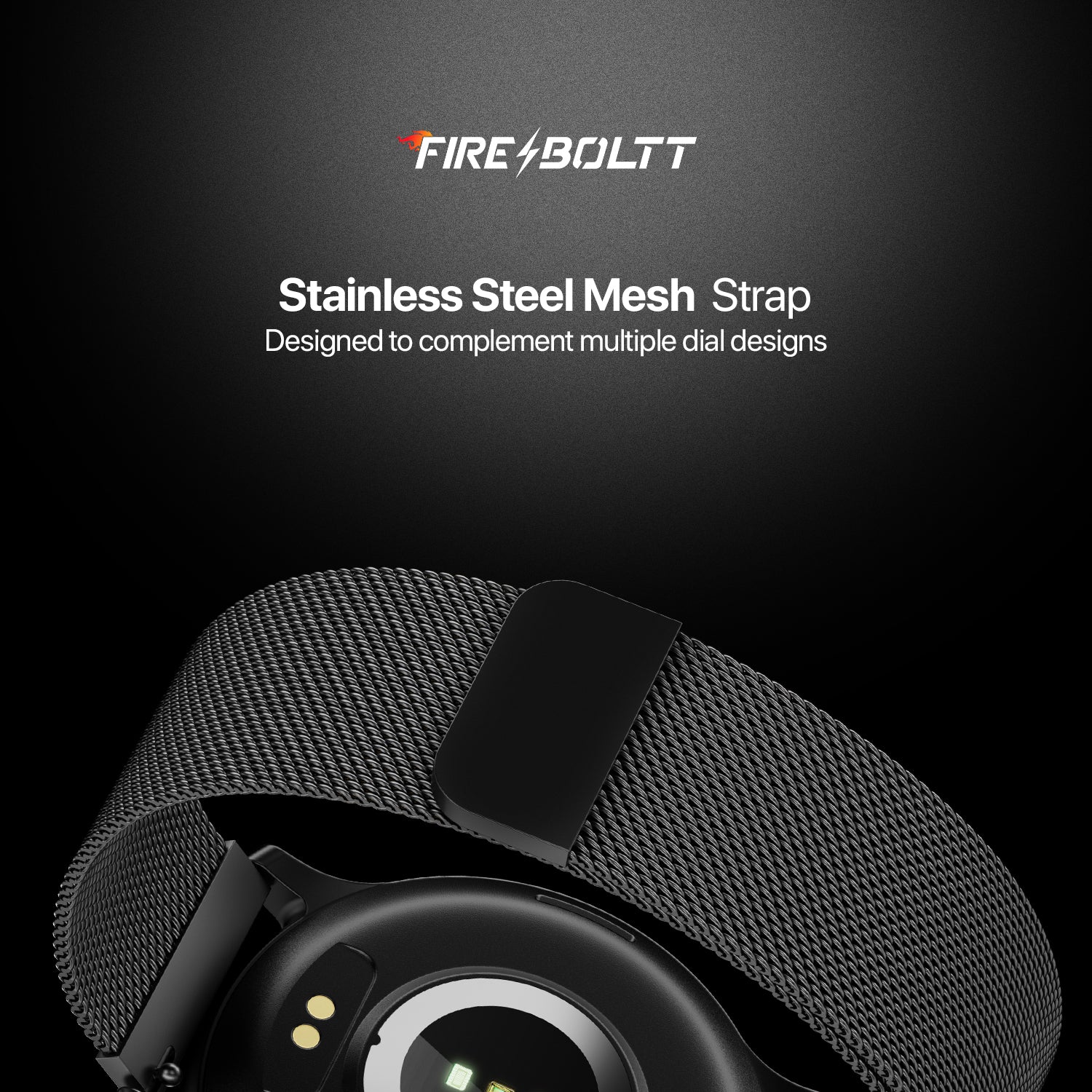 SteelWeave Stainless Steel Link Straps 22mm – Fire-Boltt