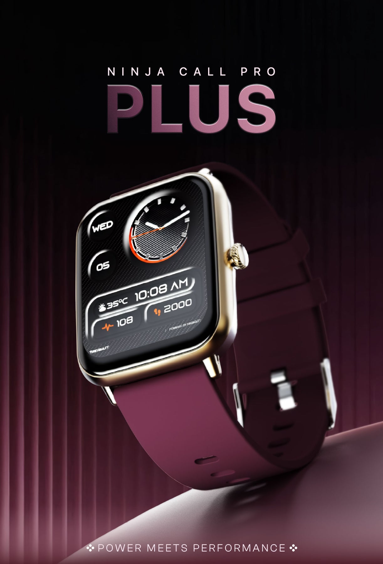 Ninja Call Pro Plus BT Calling Smartwatch | 46.48mm (1.83 inch) Display ...