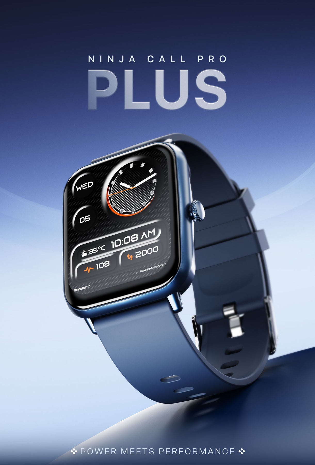 Ninja Call Pro Plus BT Calling Smartwatch | 46.48mm (1.83 inch) Display ...