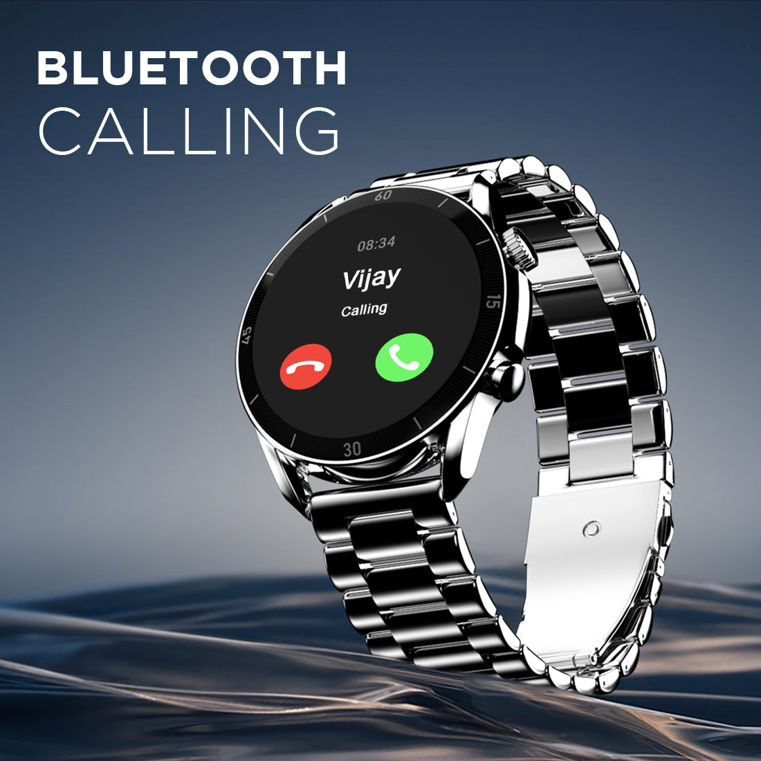 Fire-Boltt Legacy 36.3mm Amoled Display, Steel Body & BT Calling