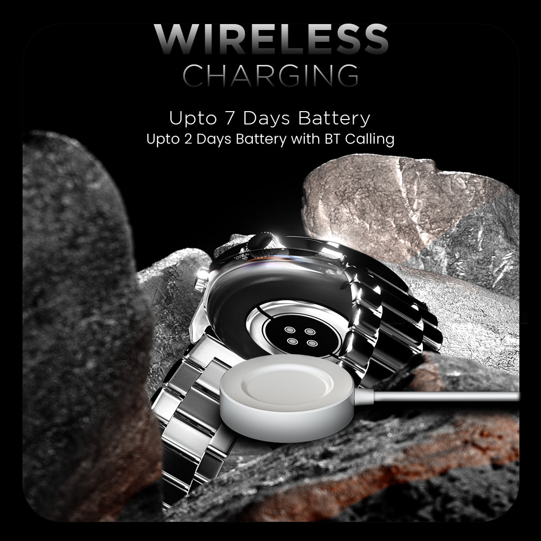 Fire-Boltt Legacy 36.3mm Amoled Display, Steel Body & BT Calling