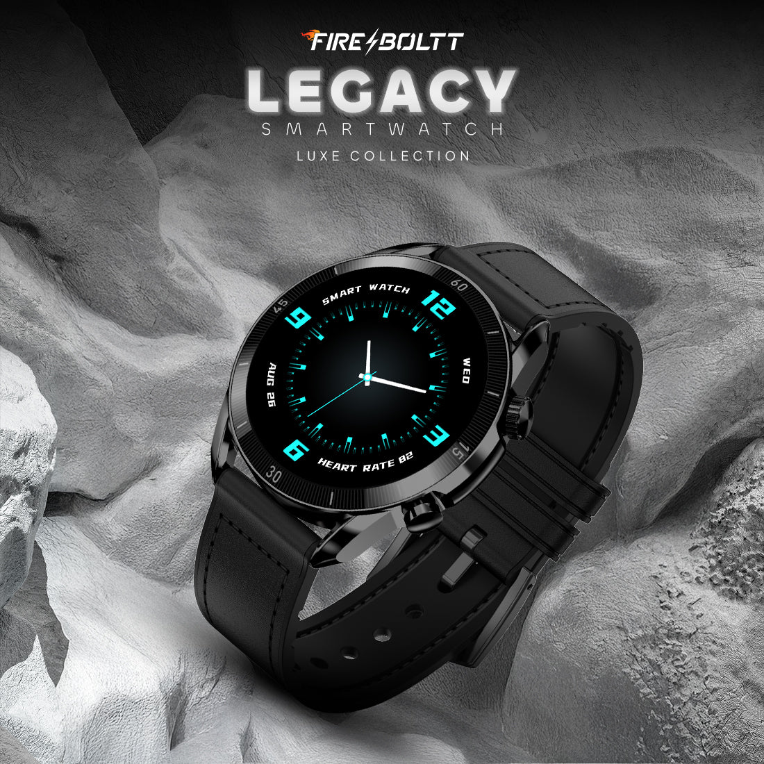 Fire-Boltt Legacy 36.3mm Amoled Display, Steel Body & BT Calling