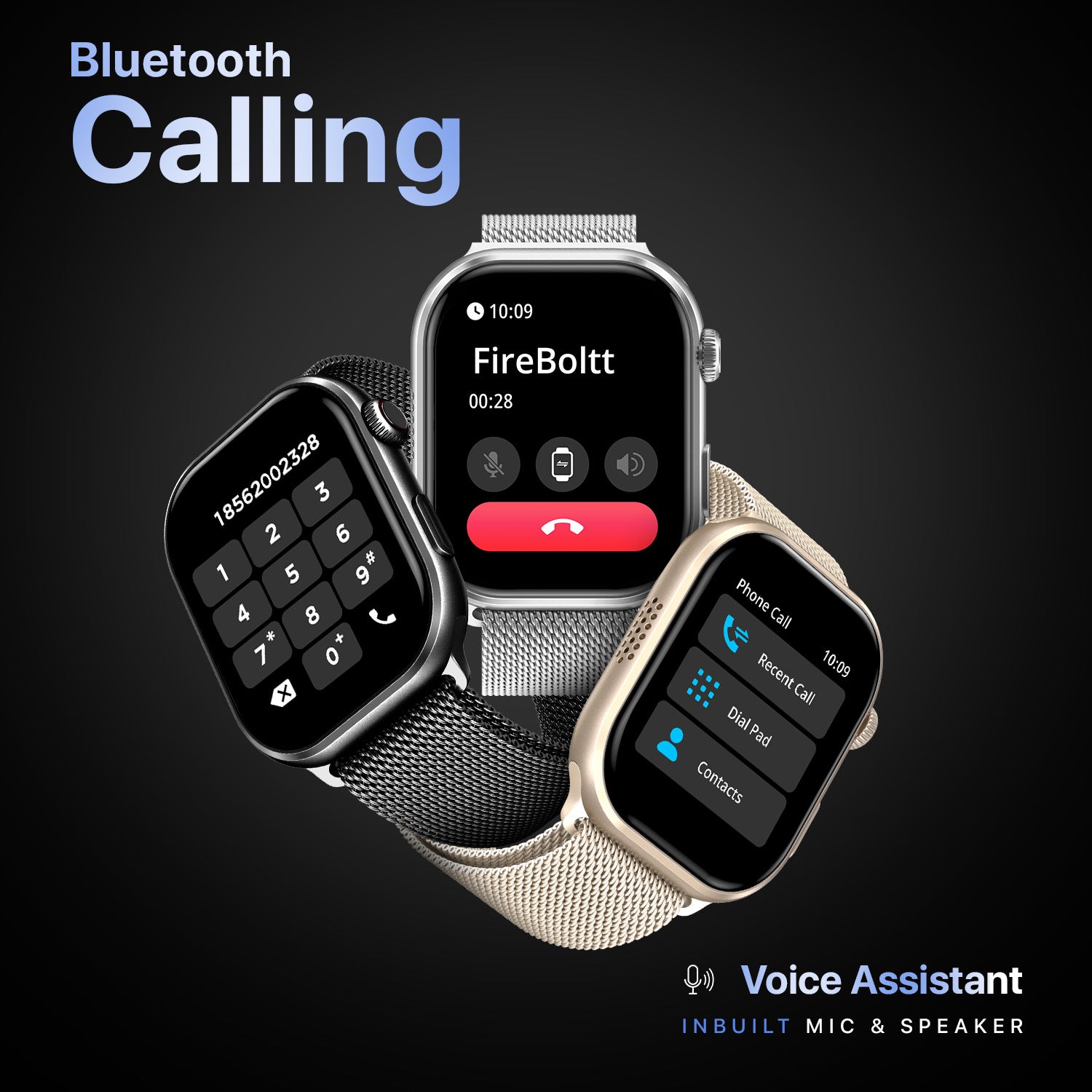 Brillia Pro Smartwatch | AMOLED Display, Bluetooth Calling & Multiple ...