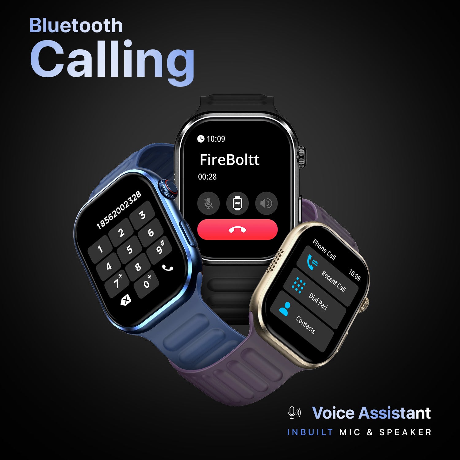 Brillia Pro Smartwatch | AMOLED Display, Bluetooth Calling & Multiple ...