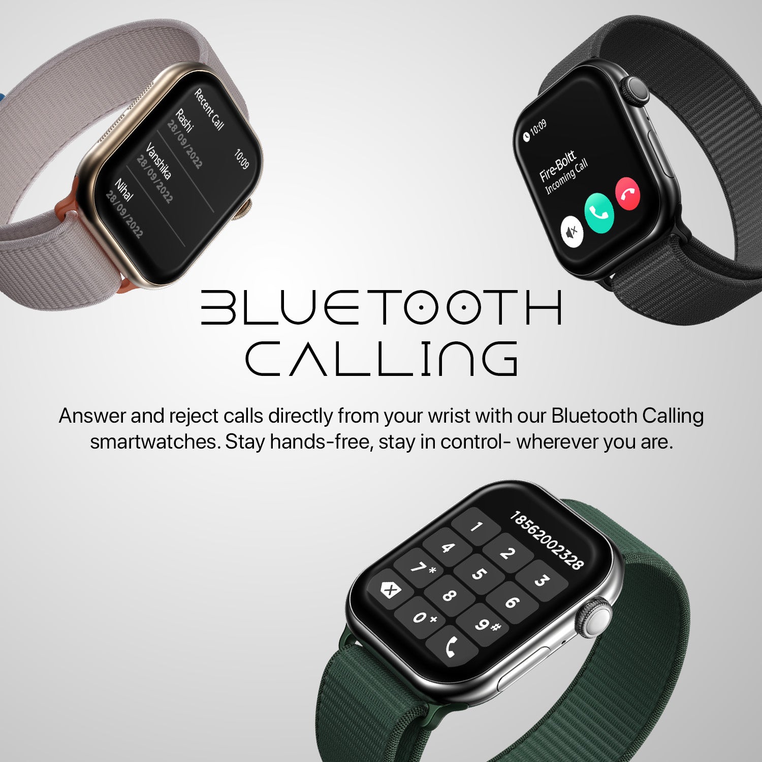 Ring X with 2.01 inch Ultra HD Display | Bluetooth Calling | Wireless ...