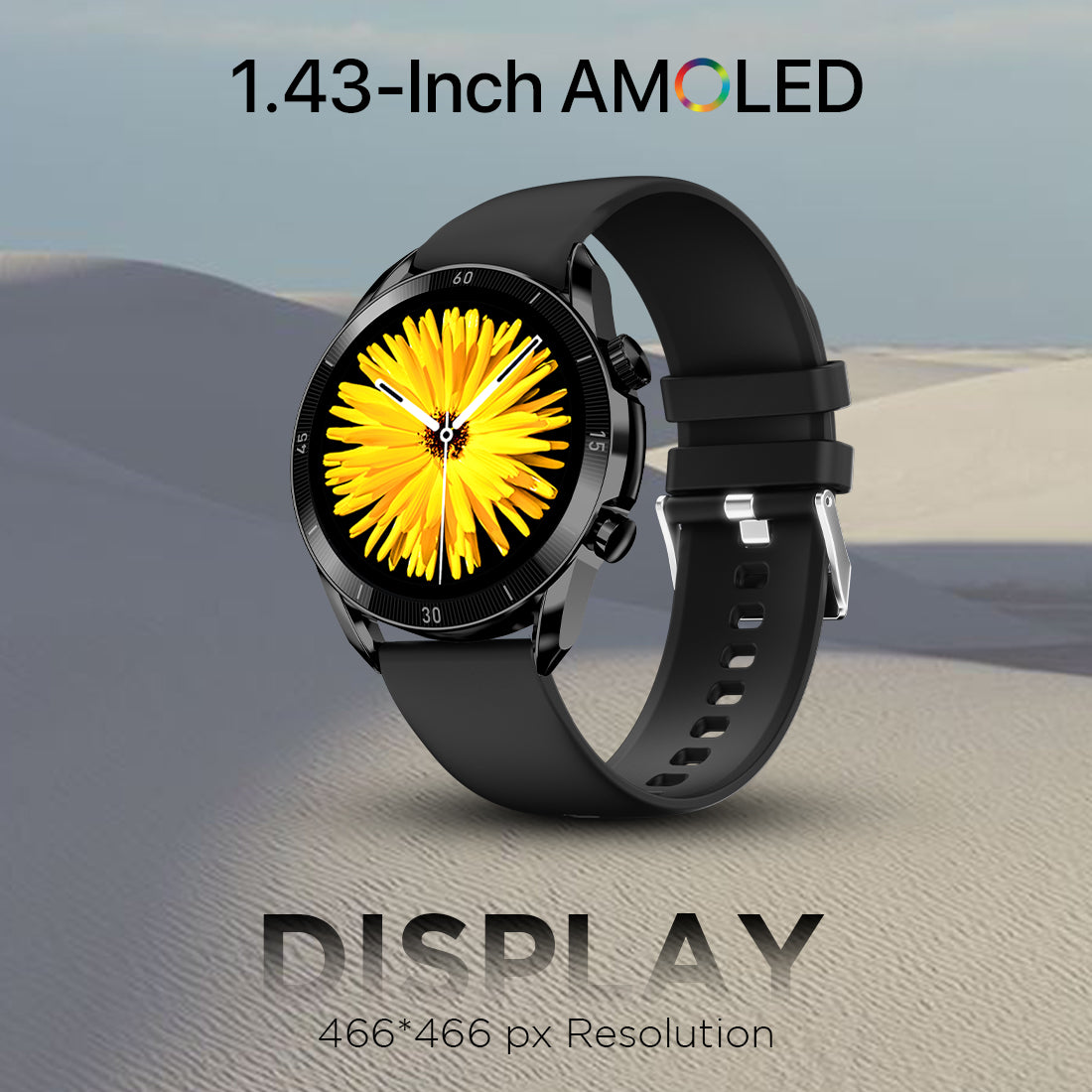 Fire-Boltt Legacy 36.3mm Amoled Display, Steel Body & BT Calling