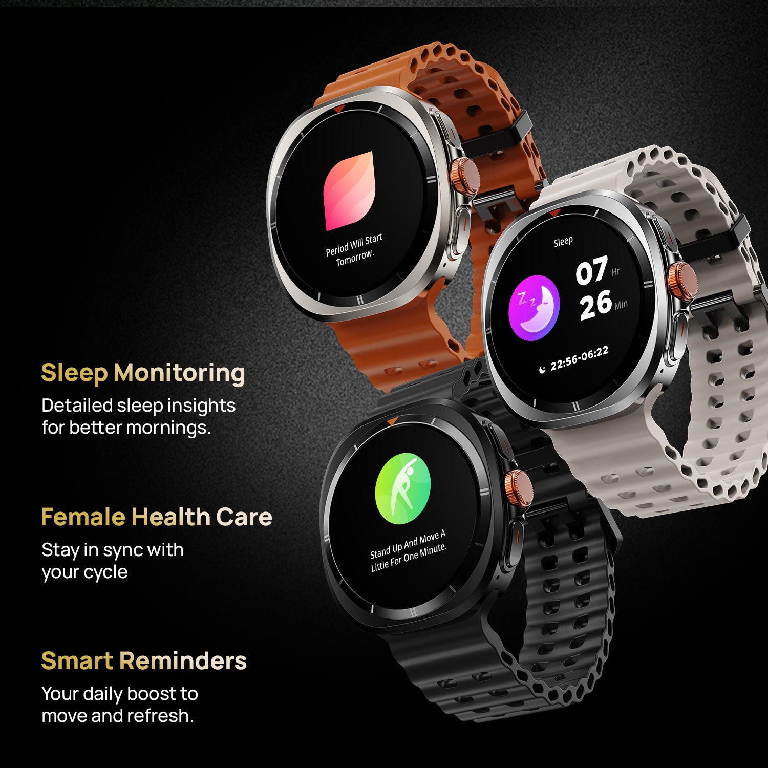 Axiom Smartwatch 1.43" AMOLED | Bluetooth Calling & Wireless Charging ...