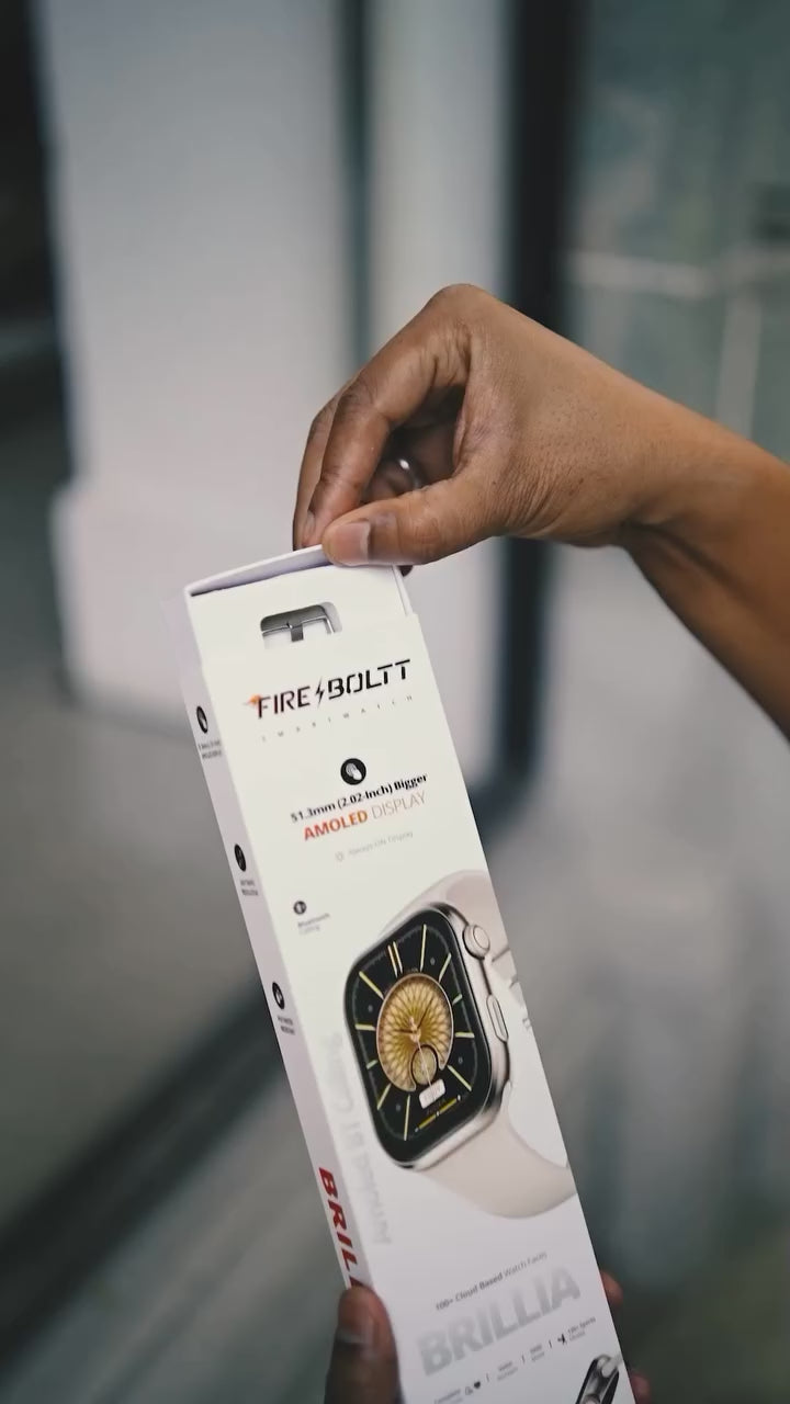 Brillia with a 51.3mm always-on 700 NITS AMOLED | BT Calling – Fire-Boltt